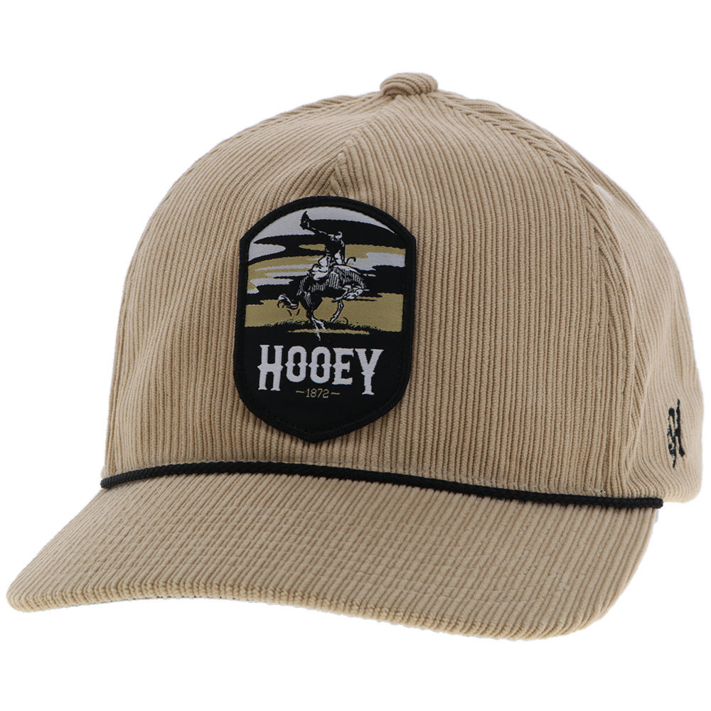 "Cheyenne" Hooey Hat Tan Corduroy w/Tan/White/Black Patch