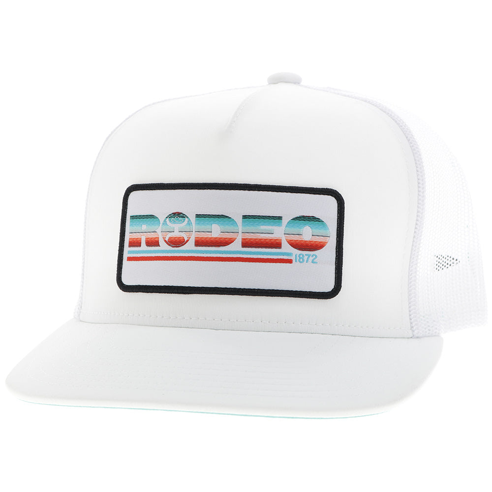"Rodeo" Hooey Hat White w/Serape Patch