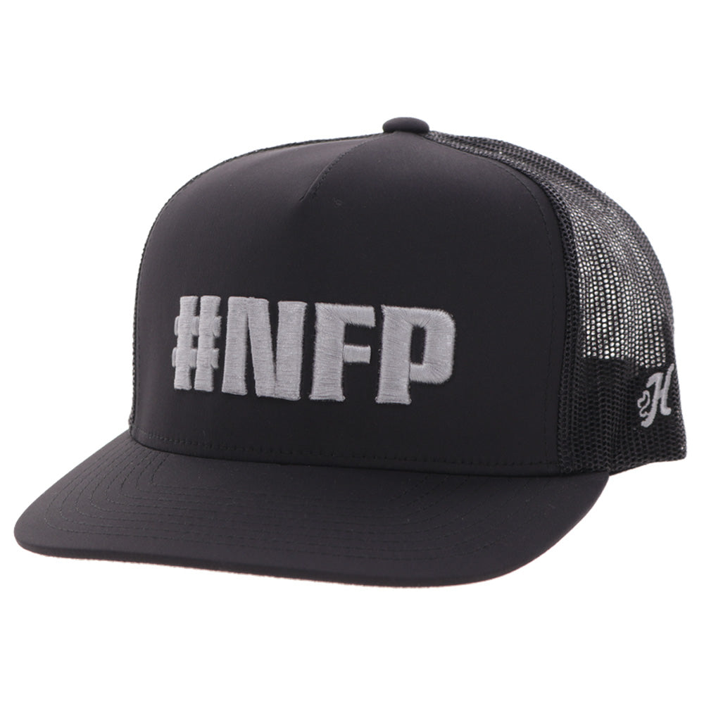 "3D Bullriding" Black w/Grey NFP Embroidery