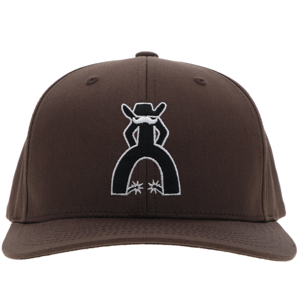 "Punchy" Hat Brown w/Black & White Logo – Hooey