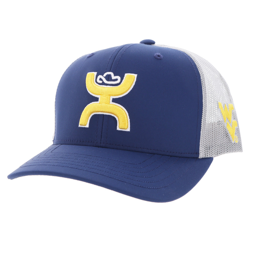 West Virginia University Hat Blue & Grey w/ Hooey Logo