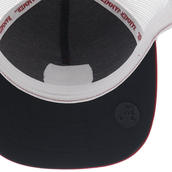 "University Of Alabama" Hat Red/White w/Square Patch – Hooey