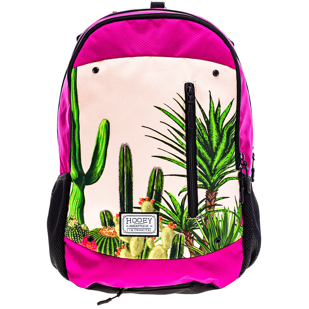 "Rockstar" Hooey Backpack Pink w/Cactus Print