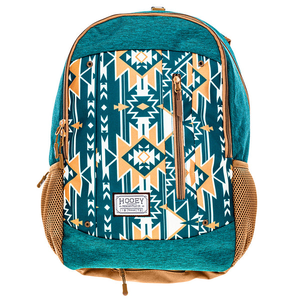 "Rockstar" Hooey Backpack Teal & Aztec