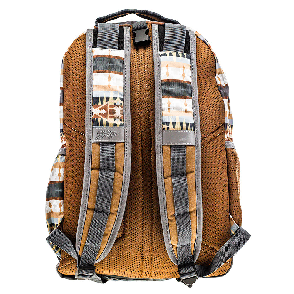 "Ox" Hooey Backpack Tan & Charcoal w/Aztec