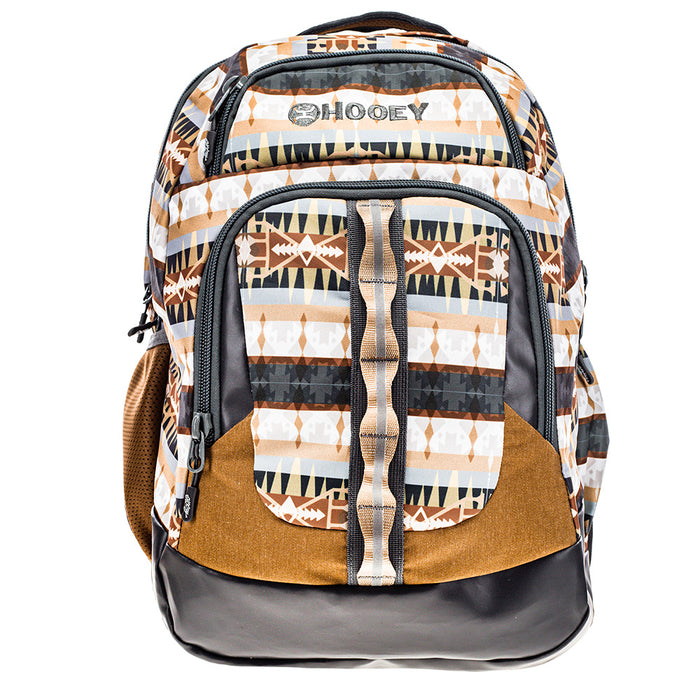 "Ox" Hooey Backpack Tan & Charcoal w/Aztec