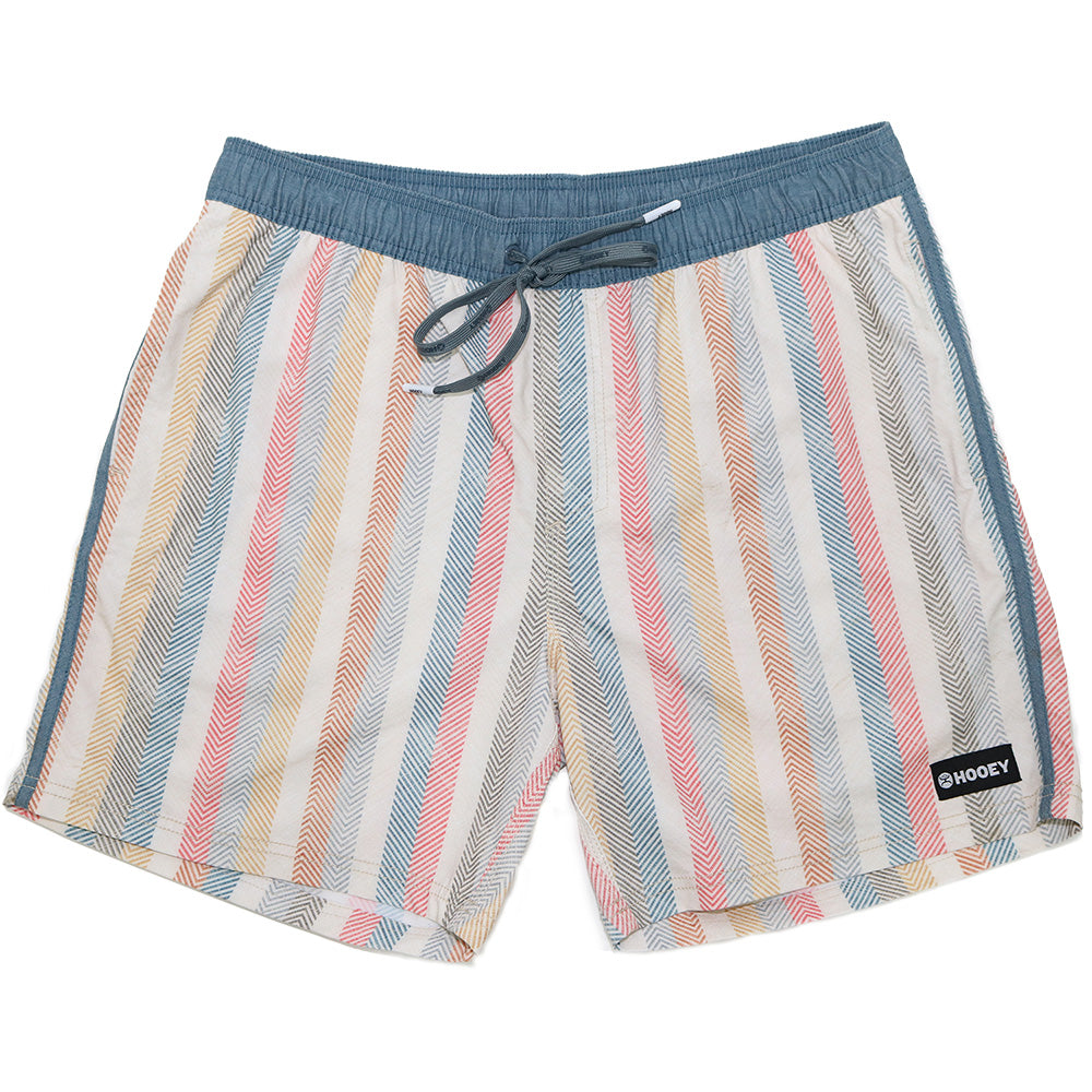 "Breaker" Multi Color Stripe Print Boardshort