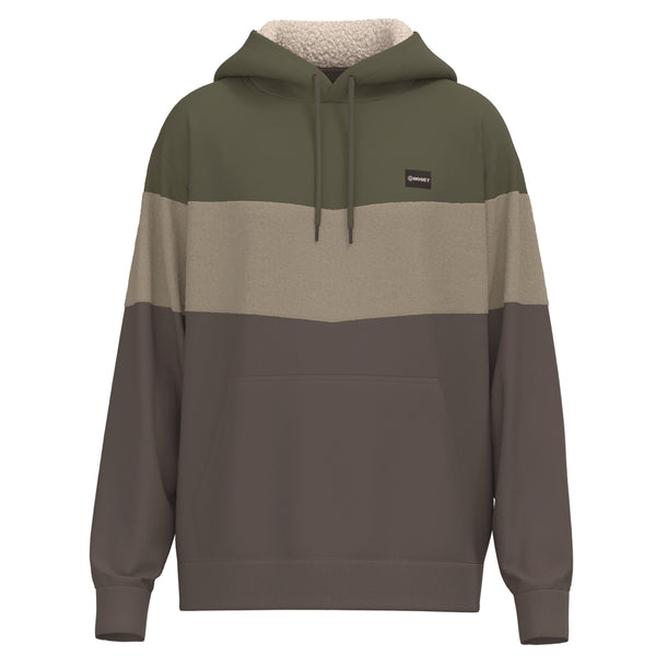 "Breck" Olive/Grey/Charcoal Hoody – Hooey