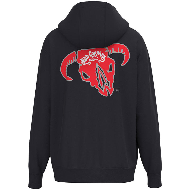 Youth Bad Company Rodeo Hoody Black w/Red & White Logo