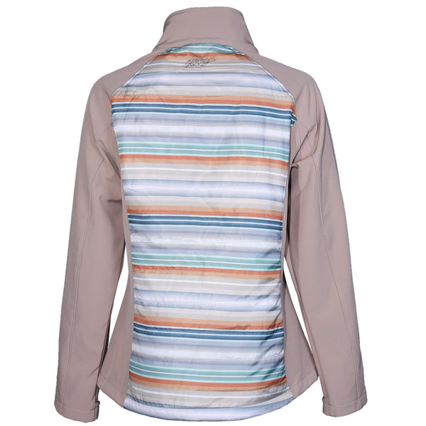 "Ladies SoftShell Jacket" Tan/Serape – Hooey