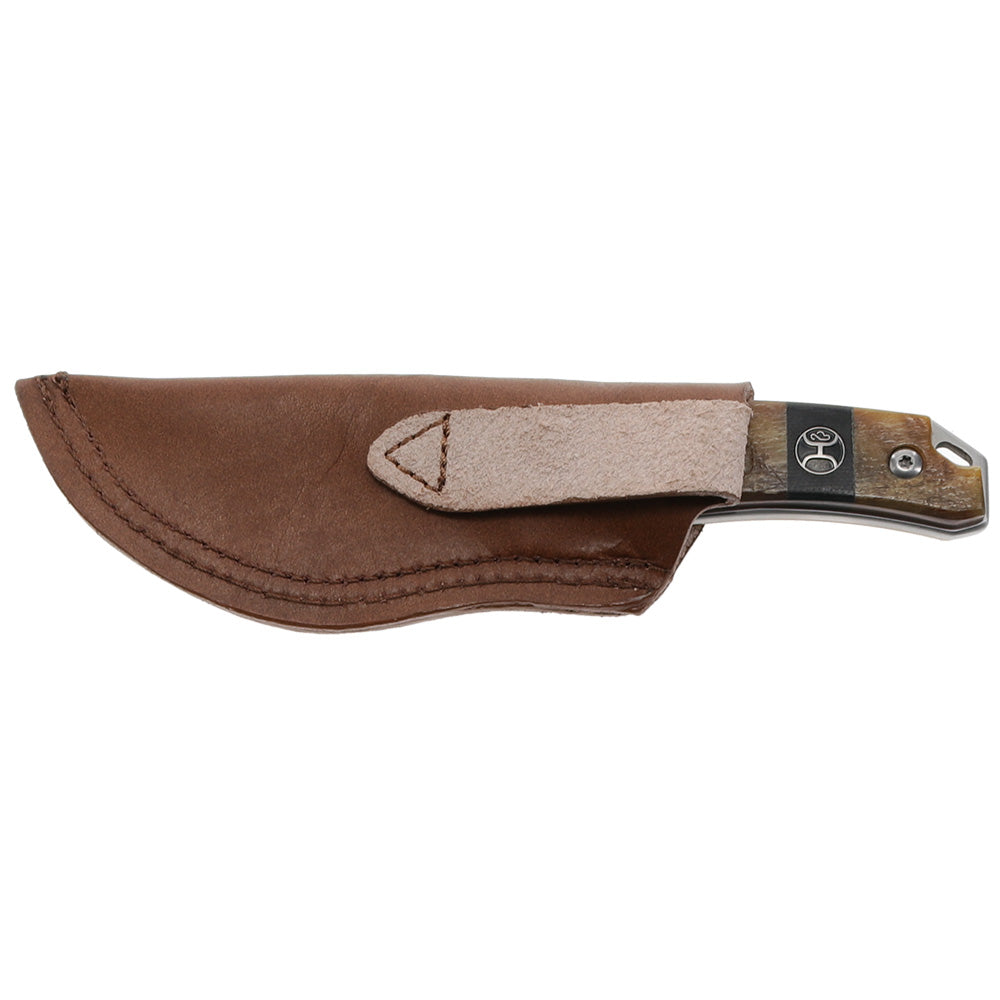 "Horn Fixed Blade Skinner Knife" Ram – Hooey