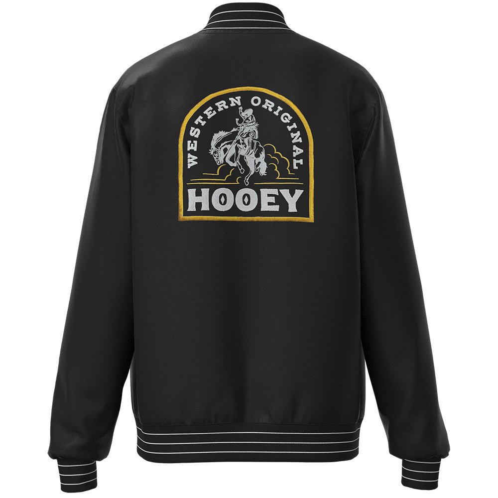 "Big Sky" Bomber Jacket Satin Black (Unisex)