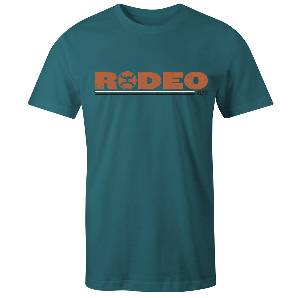 "Rodeo" Teal Heather w/ Orange T-shirt – Hooey