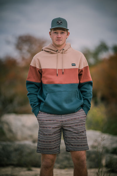 "Legendary Hoody" Tan/Maroon/Navy – Hooey