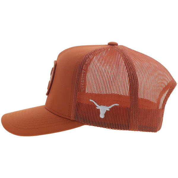 "University Of Texas" Hat Orange/White w/Square Patch – Hooey