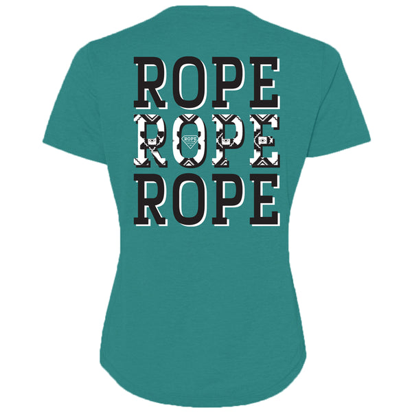 "Rope Rope Rope" Teal Heather T-shirt – Hooey