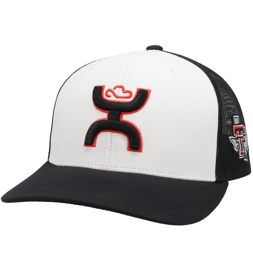 Texas Tech Hat w/ Hooey Logo (White/Black) | Hooey Team Collections