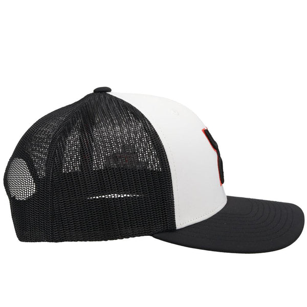 Texas Tech Hat w/ Hooey Logo (White/Black) | Hooey Team Collections