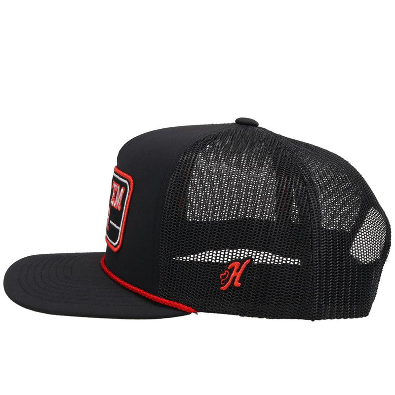 Black Texas Tech Hat w/ Wreck 'Em Tech Logo | Hooey Red Raiders Collection