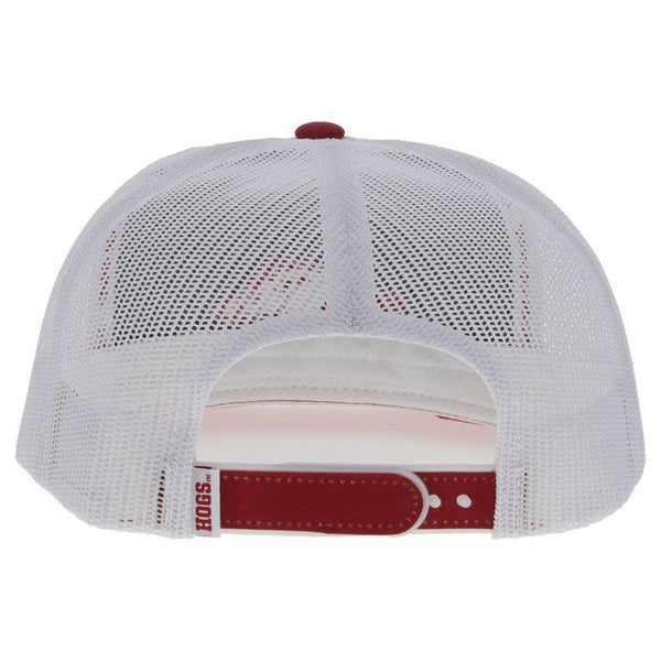 "University of Arkansas" Red/White w/ Razorback Logo Hat – Hooey