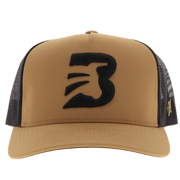 "BFO" Tan/Black Hat w/Black "B" Logo – Hooey