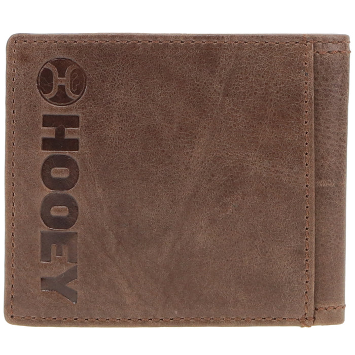 "Hooey Classic" Smooth Brown Bifold Wallet