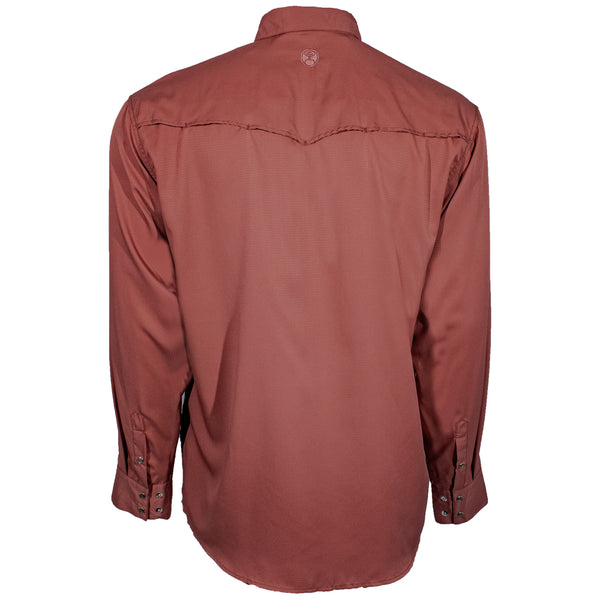 "Sol" Marsala Long Sleeve Pearl Snap Shirt – Hooey
