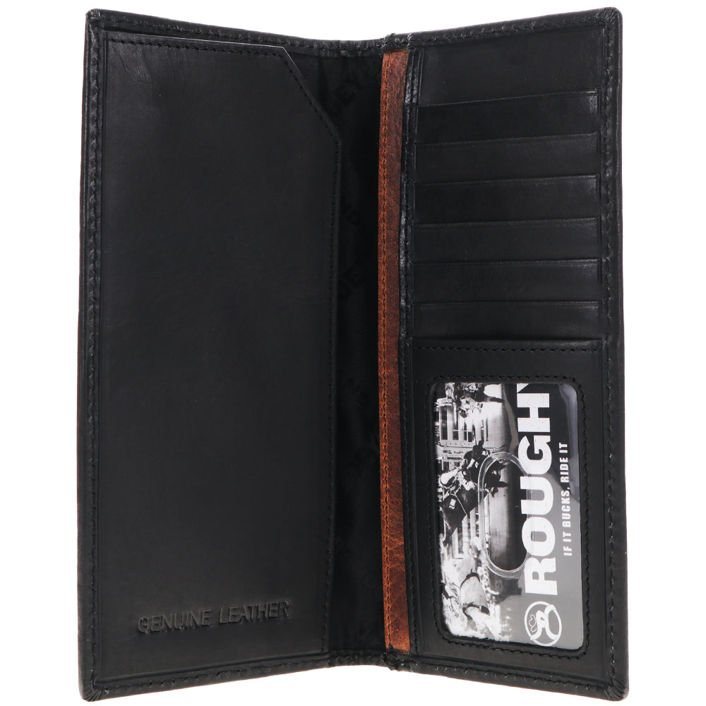 "Smackdown" Rodeo Wallet Black/Brown Patchwork – Hooey