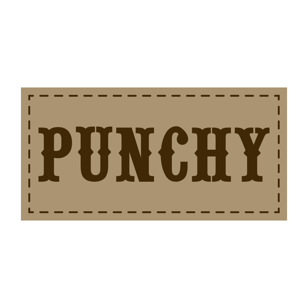 Punchy Black/Tan Decal – Hooey